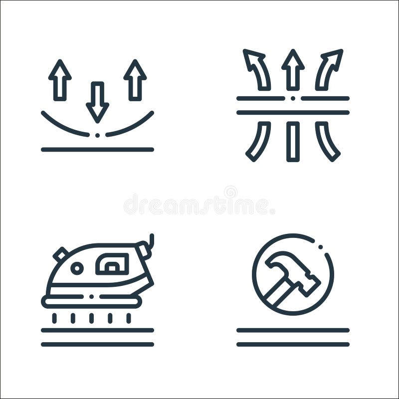 Durable Icon Vector from Fabric Features Concept. Thin Line ...