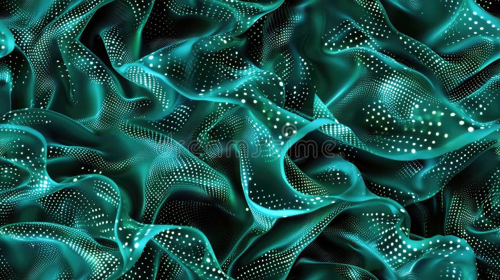 A Fabric Featuring Collagen Bubbles and a Grid Structure, Evoking a ...