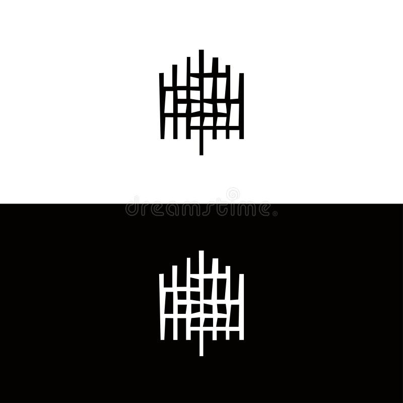 Fabric Fibers Vector Logo Template Stock Vector - Illustration of black ...