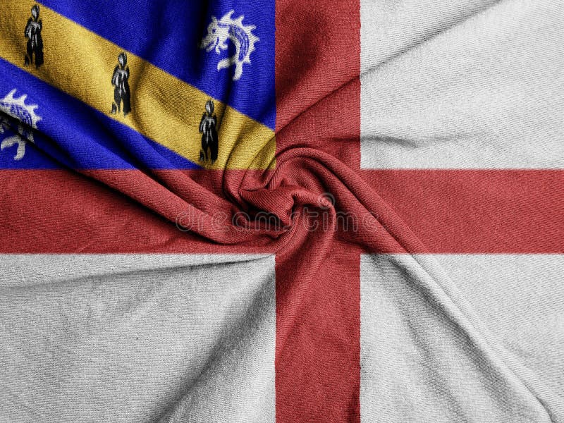 Fabric Flag of the Herm, National Flag of the Herm Stock Image - Image ...