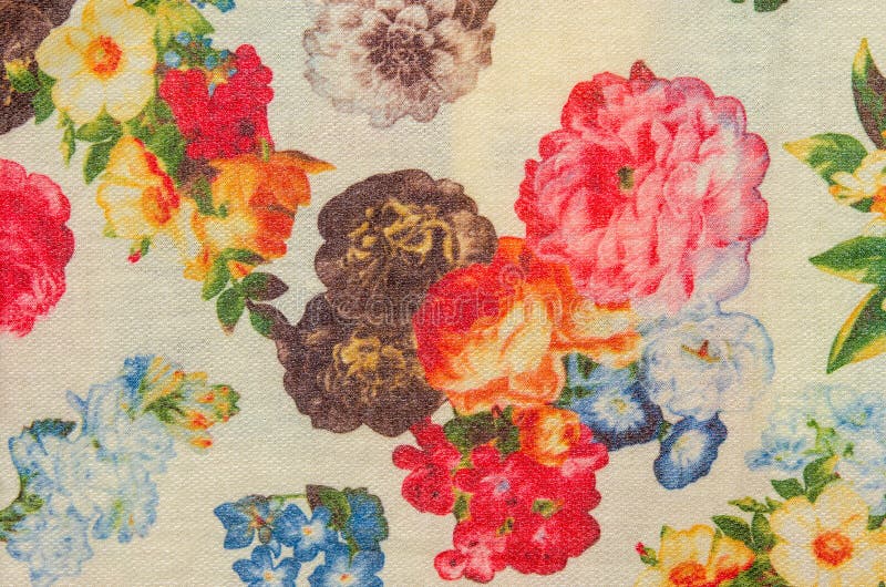 Fabric flower stock photo. Image of print, texture, design - 42226276
