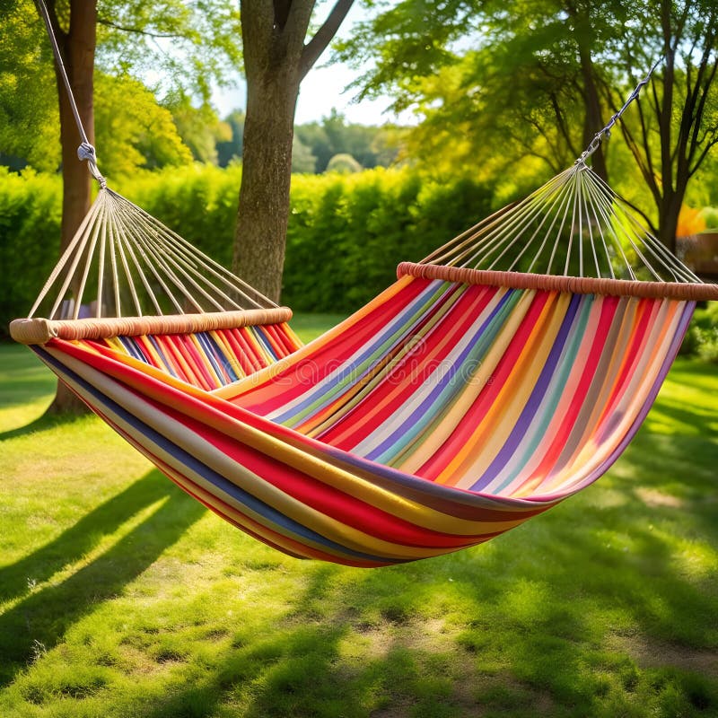 Fabric hammock stock image. Image of outdoors, loneliness - 342885563