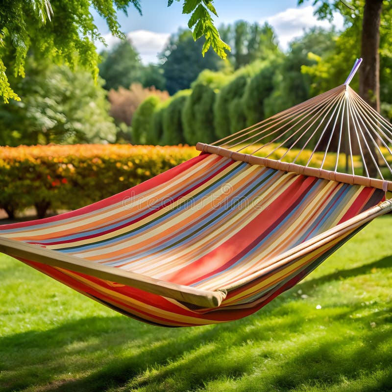 Fabric hammock stock image. Image of horizontal, hanging - 342885679