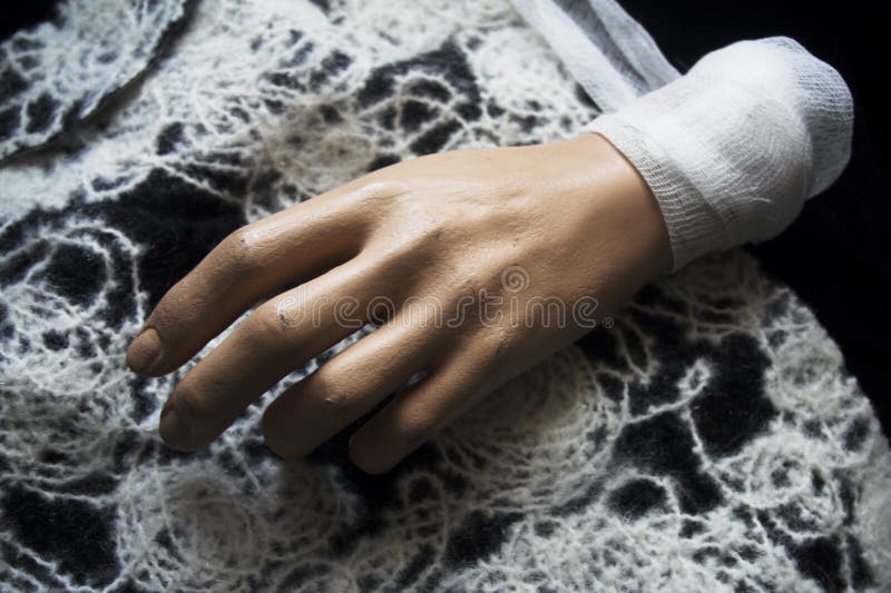 Fabric With Human Hand Picture. Image: 8499386
