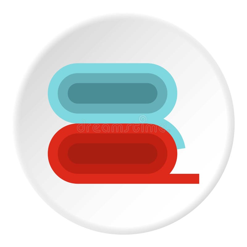 Fabric icon circle stock vector. Illustration of product - 95411136