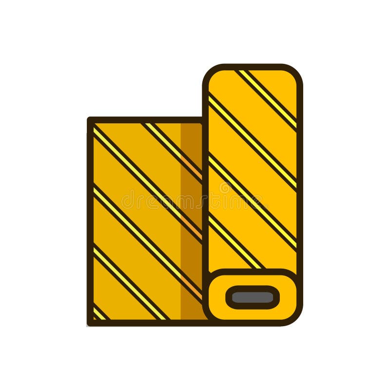 Fabric Icon Vector Sign and Symbol Isolated on White Background, Fabric ...