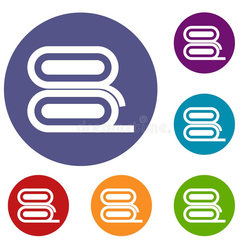 Fabric icons set stock vector. Illustration of quality - 95958300