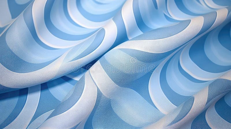 Fabric Light Blue Geometric Pattern Stock Illustration - Illustration ...