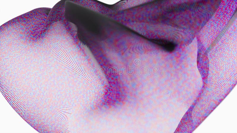 Fabric Made from Flowing Particles Stock Illustration - Illustration of ...