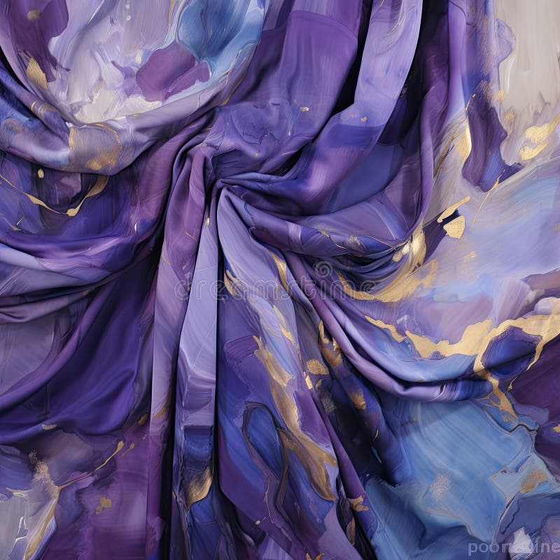 Fabric with Marble Pattern and Interspersed with Gold Elements Stock ...