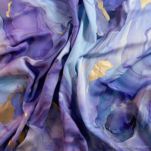 Fabric with Marble Pattern and Interspersed with Gold Elements Stock ...