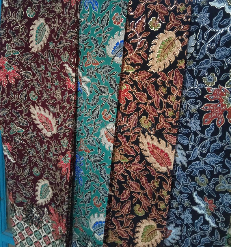Fabric / Material Batik Traditional Indonesia Stock Photo - Image of ...