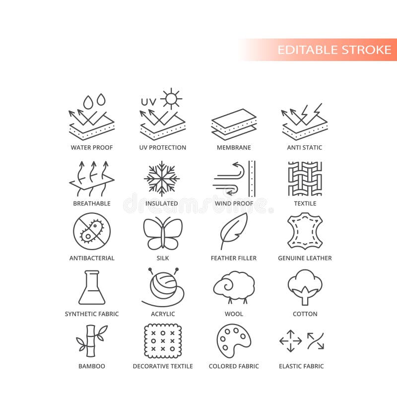 Fabric Feature Icon Stock Illustrations – 732 Fabric Feature Icon Stock ...