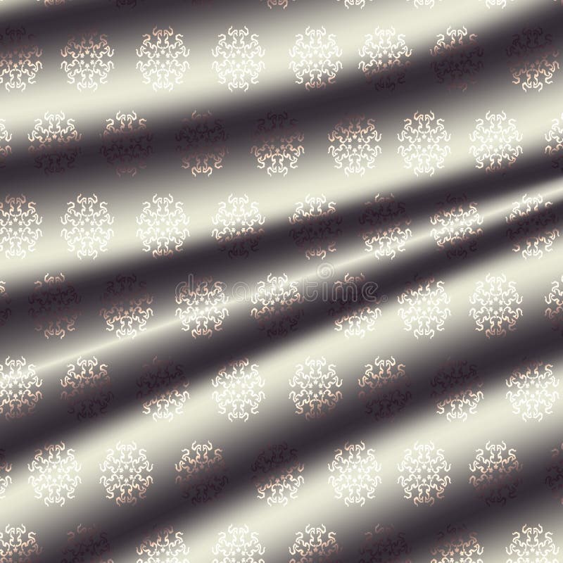 Fabric Metal Light Cream-colored Curtain with a Modern Pattern Stock ...