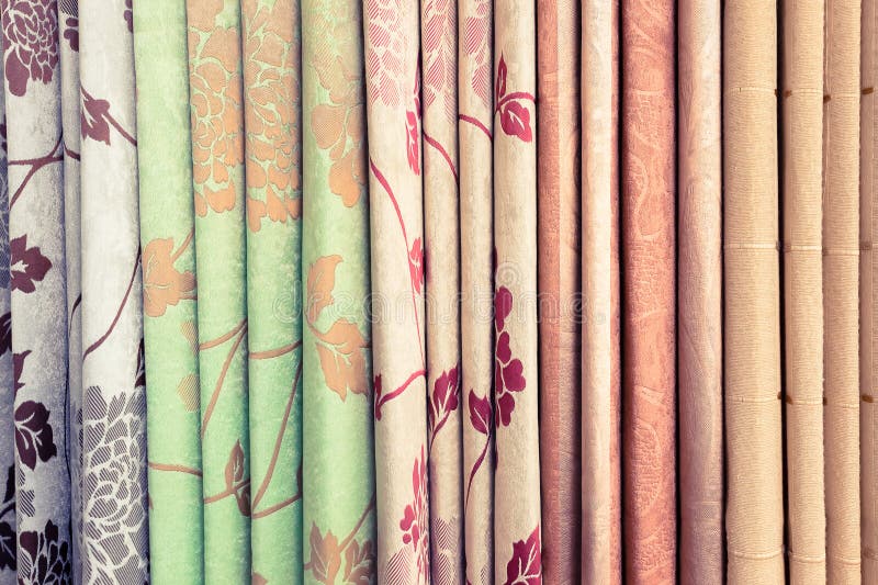 Fabric Multiple Stacked Background Beautifully Arranged. Stock Image ...