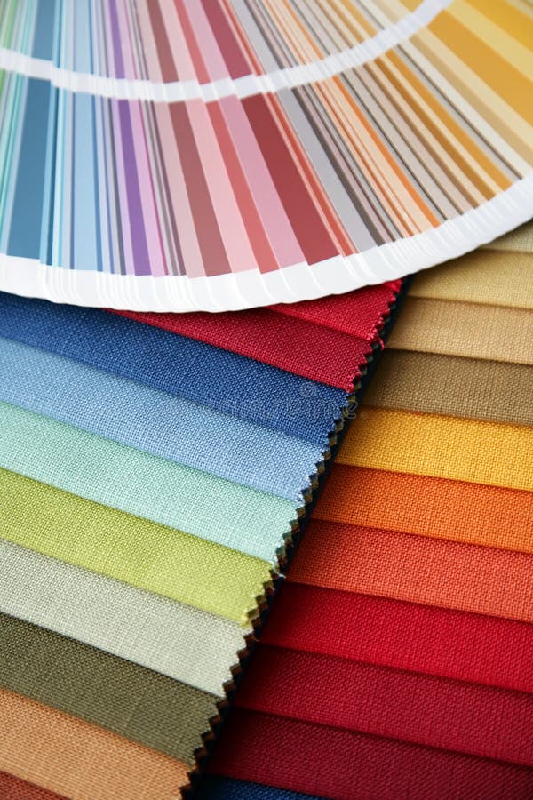 Fabric color samples stock photo. Image of texture, design - 4329078