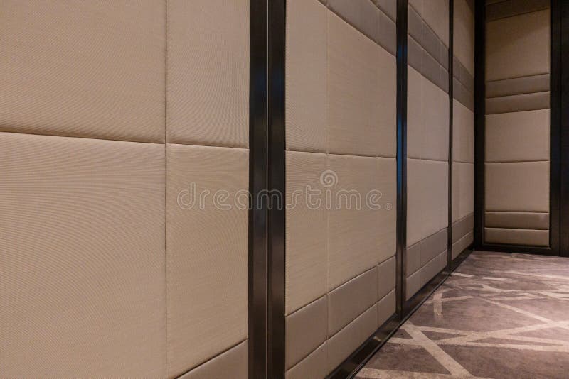 Fabric Panels Door Covered Acoustic Board Pattern Surface Texture in ...