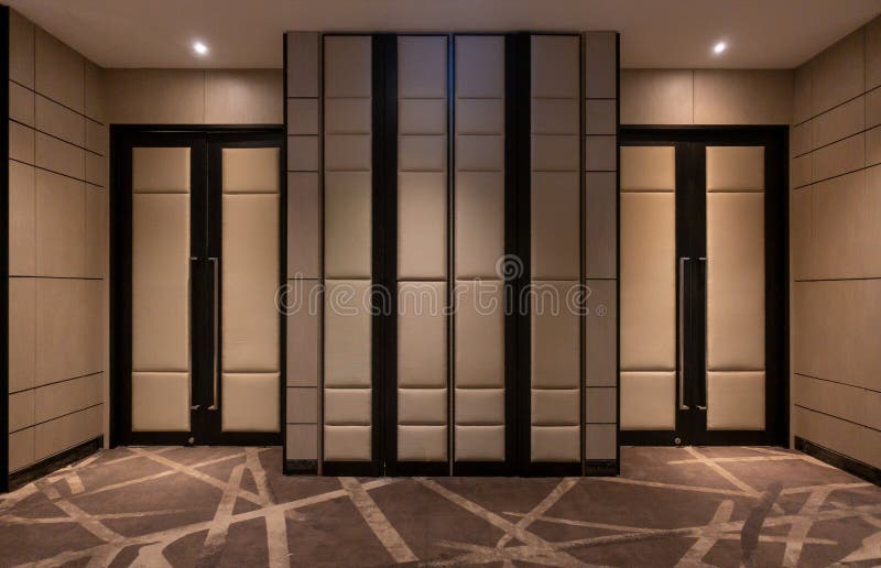 Fabric Panels Door Covered Acoustic Board Pattern Surface Texture in ...