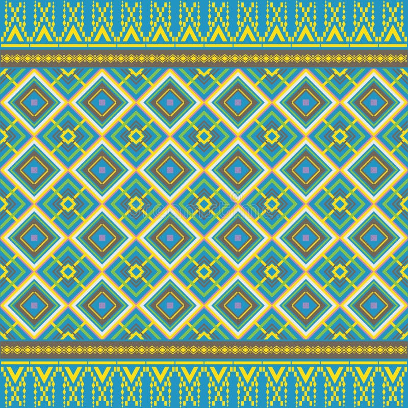 Raster in Gold in Ethnic Style, a Minimalist Geometric Seamless Pattern ...
