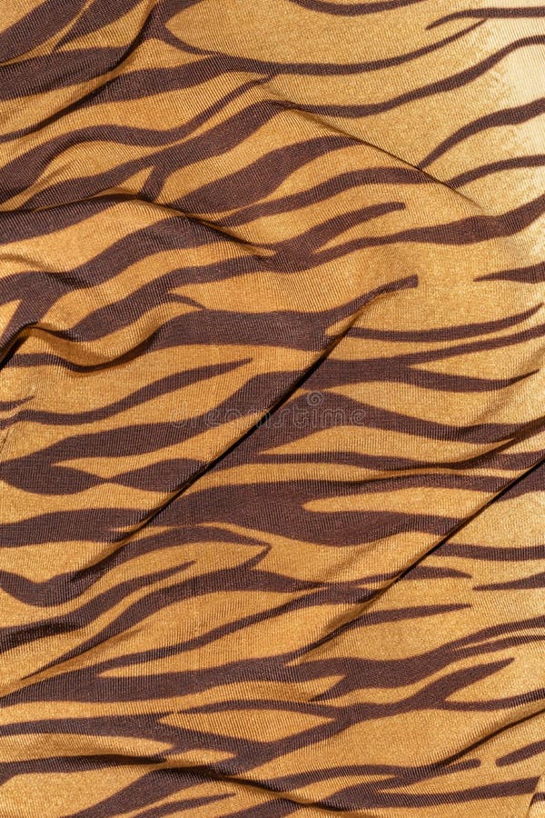 Fabric with the Pattern of a Bengal Tiger Stock Photo - Image of ...