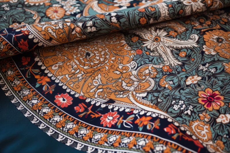 Fabric Pattern, with Close-up of Intricate Design and Detail Stock ...