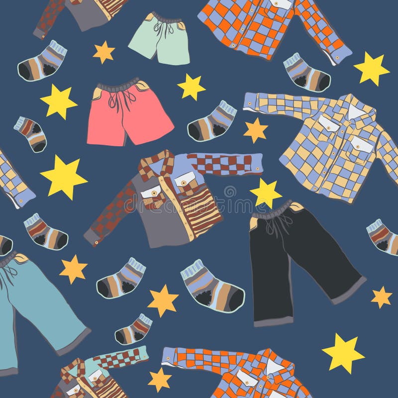 Fabric Pattern Clothes for Design Stock Vector - Illustration of ...