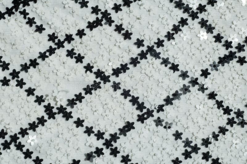 Fabric Pattern Embroidered Sequins Stock Photo - Image of artistic ...