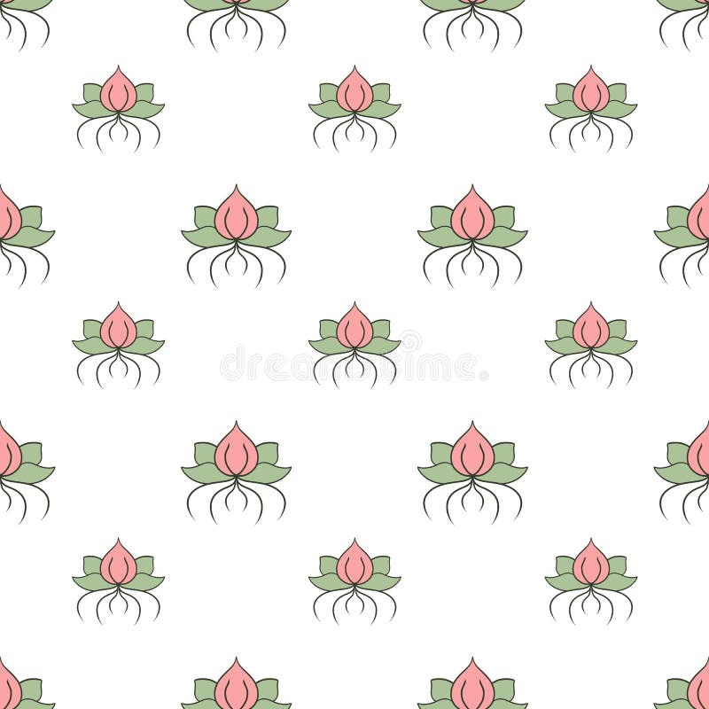 Fabric Pattern, Simple Hand-drawn Outline Repeat Pattern, Repeat ...