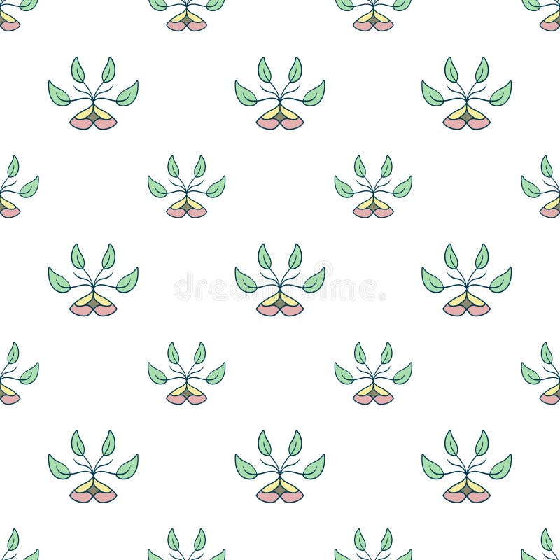 Fabric Pattern, Simple Hand-drawn Outline Repeat Pattern, Repeat ...