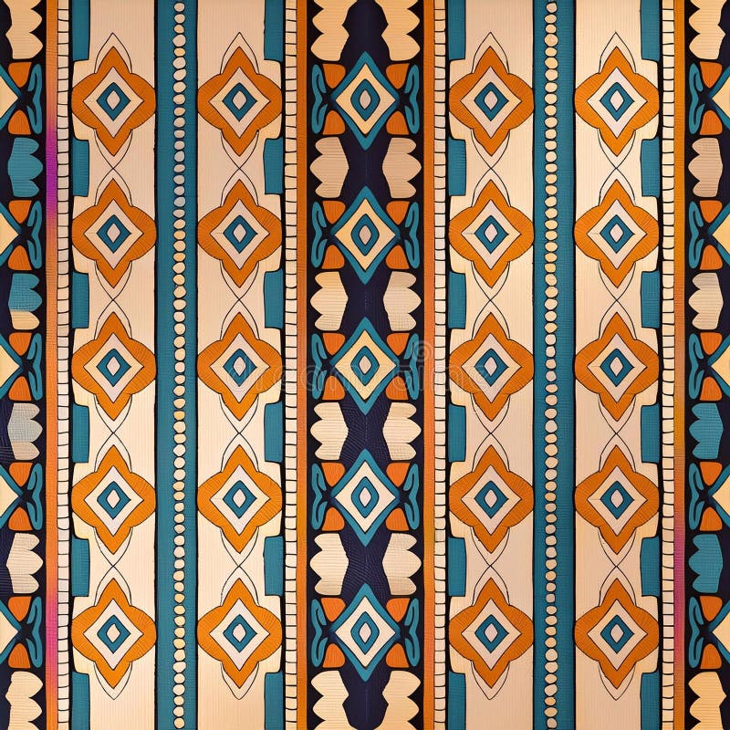 Fabric Pattern, Seamless Pattern, Batik Cloth Stock Illustration ...