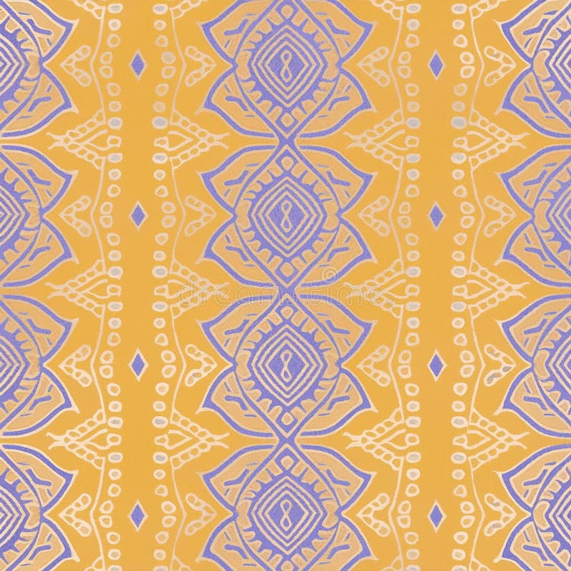 Fabric Pattern, Seamless Pattern, Batik Cloth Stock Illustration ...