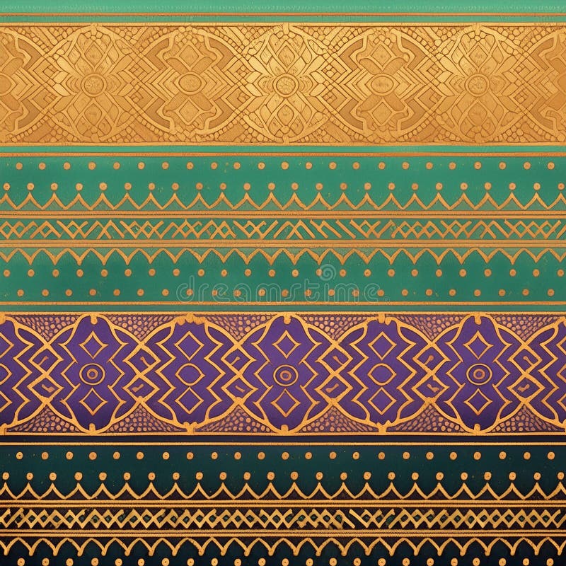 Fabric Pattern, Seamless Pattern, Batik Cloth Stock Illustration ...