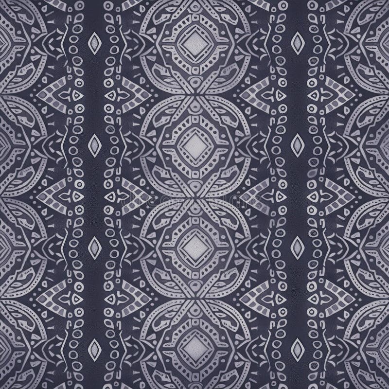 Fabric Pattern, Seamless Pattern, Batik Cloth Stock Illustration ...