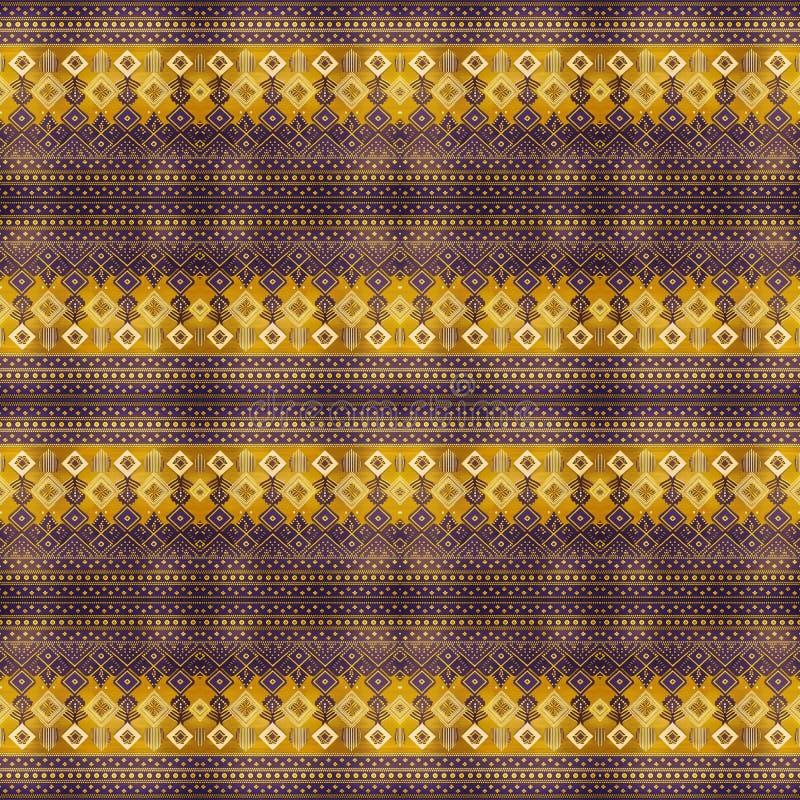 Fabric Pattern, Seamless Pattern, Batik Cloth Stock Illustration ...