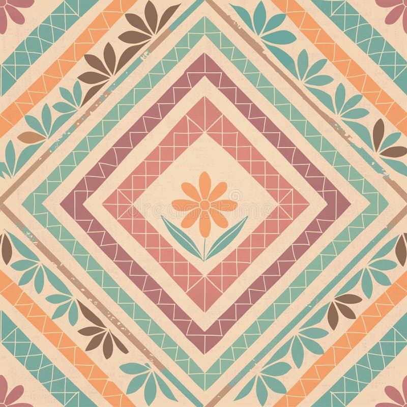 Fabric Pattern, Seamless Pattern, Batik Cloth Stock Illustration ...