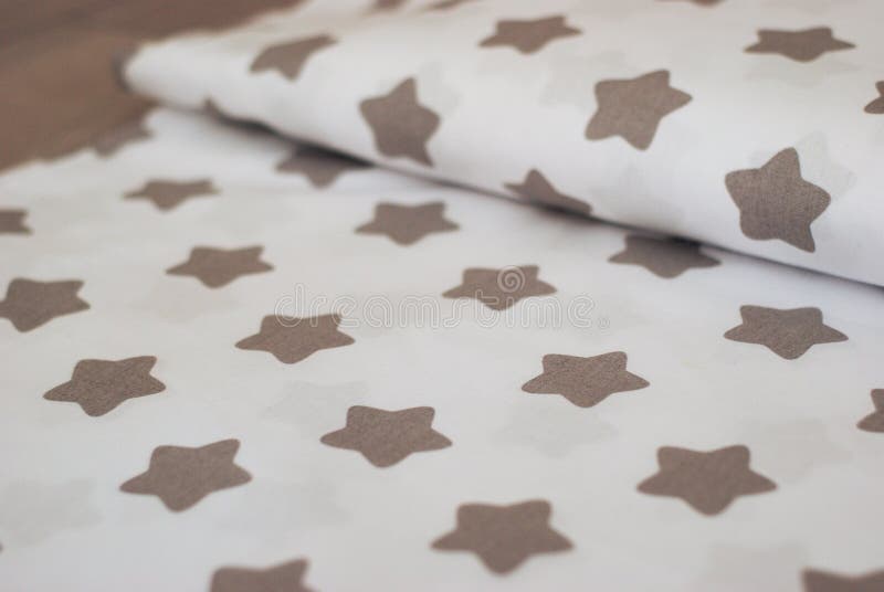 Fabric with a Pattern of Stars Creates a Textural Background Stock ...