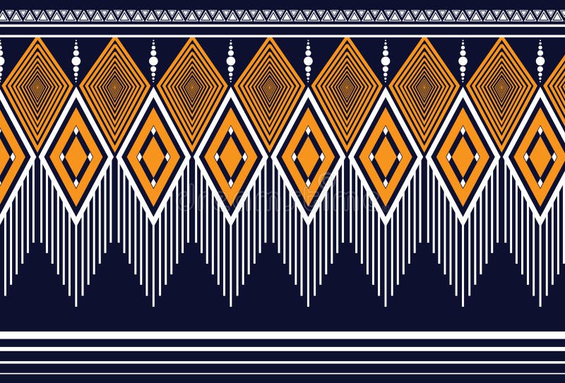 Fabric Pattern that Uses Stacked Diamonds Stock Vector - Illustration ...