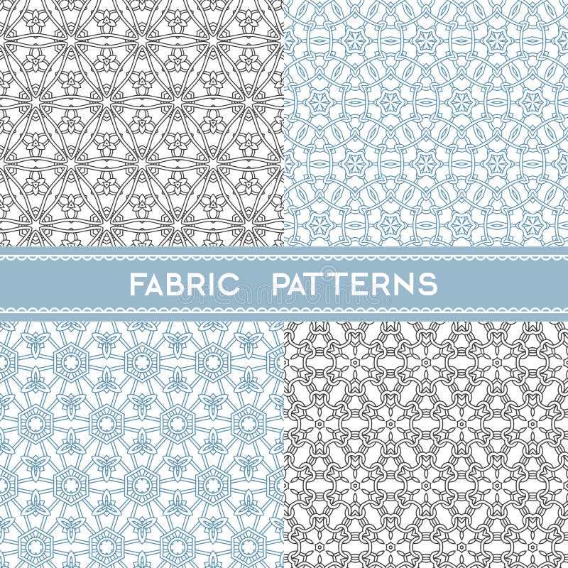 Fabric Patterns stock vector. Illustration of collection - 57000136