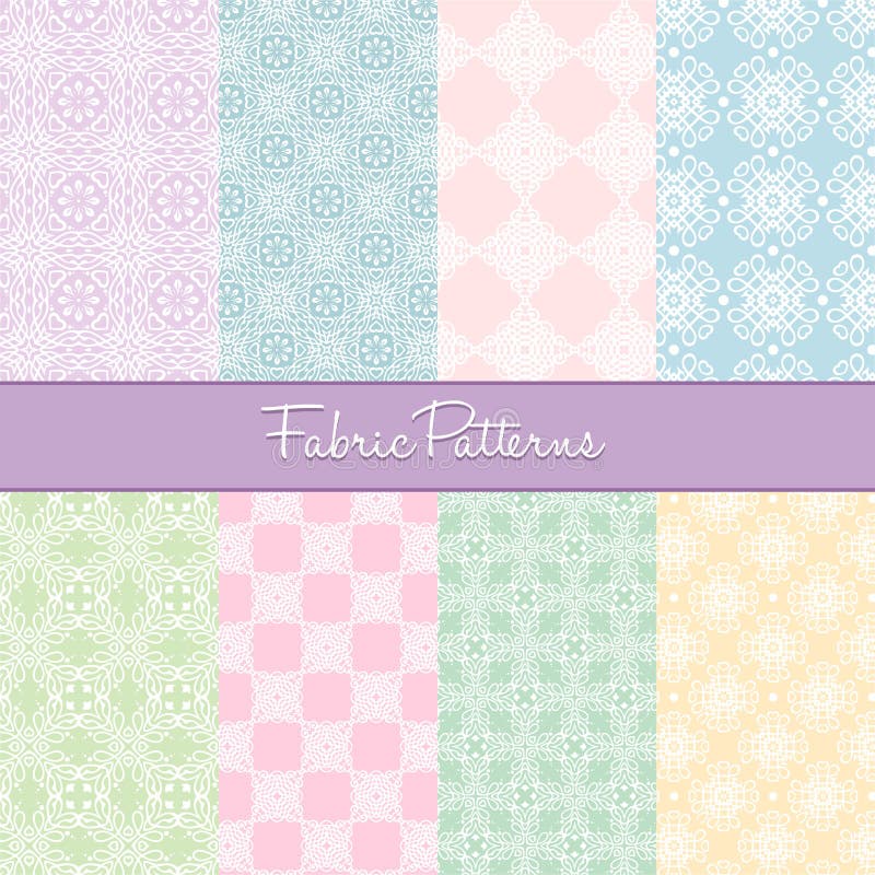 Fabric Patterns stock vector. Illustration of pastel - 55939559