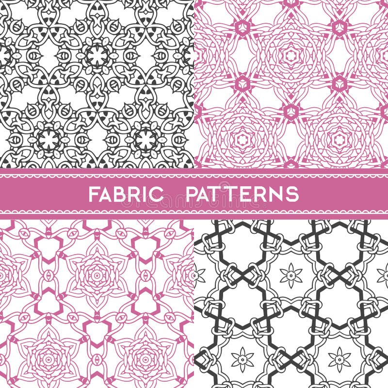 Fabric Patterns stock vector. Illustration of ornate - 56999530