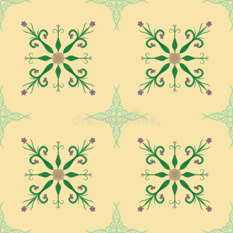 Fabric Patterns, Tile Patterns, Seamless Patterns Stock Illustration ...