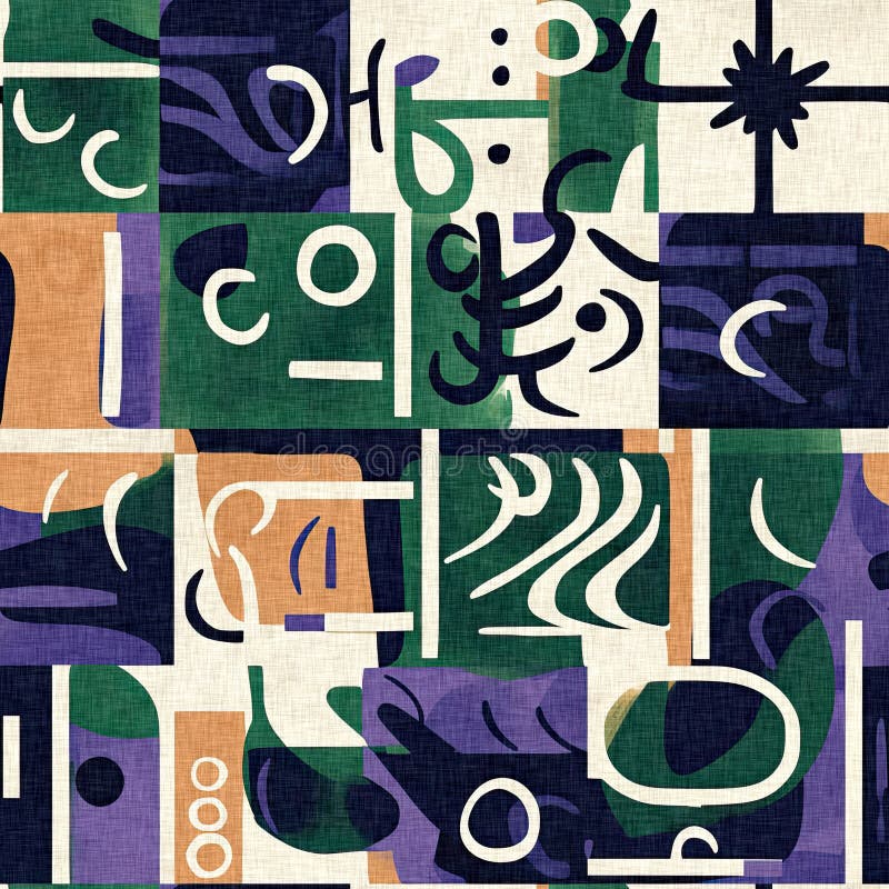 Fun Modern Pattern Clash Fabric Print for Summer Beach Textile Designs ...