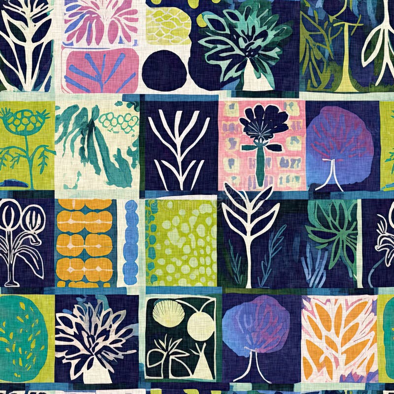 Fun Modern Pattern Clash Fabric Print for Summer Beach Textile Designs ...