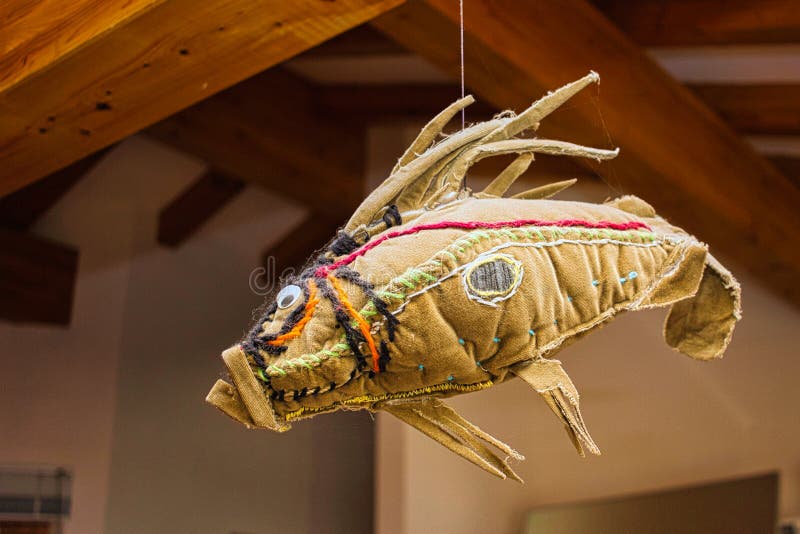 Puppet fish stock photo. Image of handicraft, sculpture - 268446222