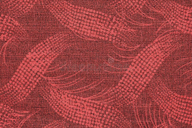 Fabric of Red Color with an Abstract Pattern Stock Photo - Image of ...