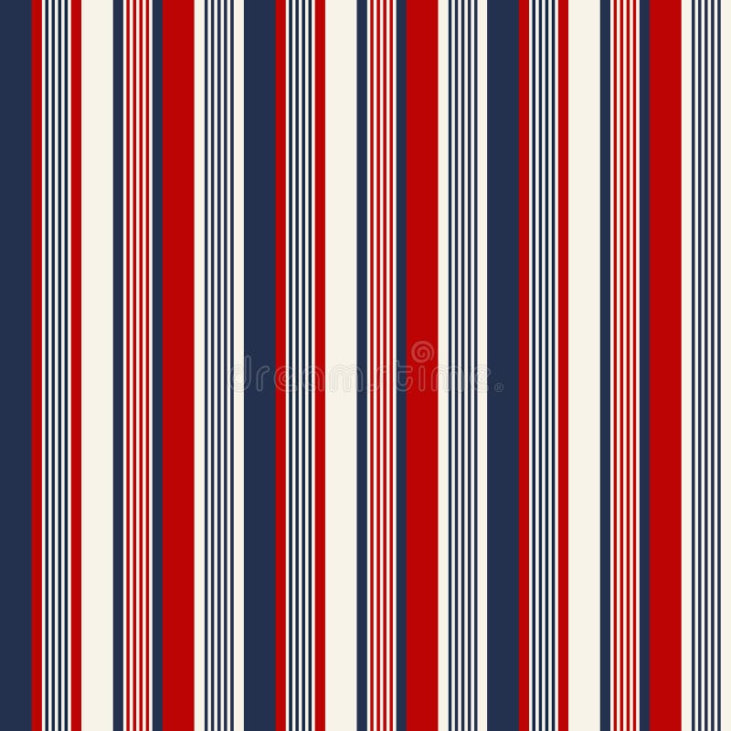 Retro Usa Color Style Seamless Stripes Pattern. Abstract Vector Stock ...