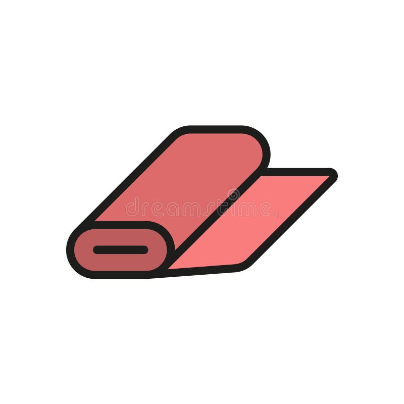 Fabric Roll Fashion Tailor Icon Vector Basic Design Stock Vector ...