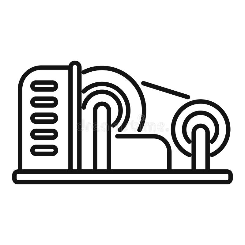 Fabric Rolling Machine Processing Cotton Textile Line Icon Stock ...