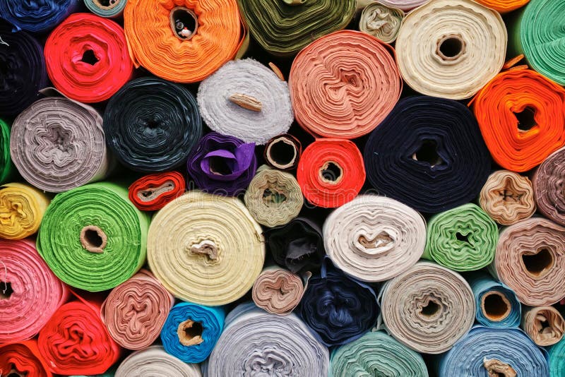 Fabric rolls stock image. Image of tubes, craft, varicolored - 2141263