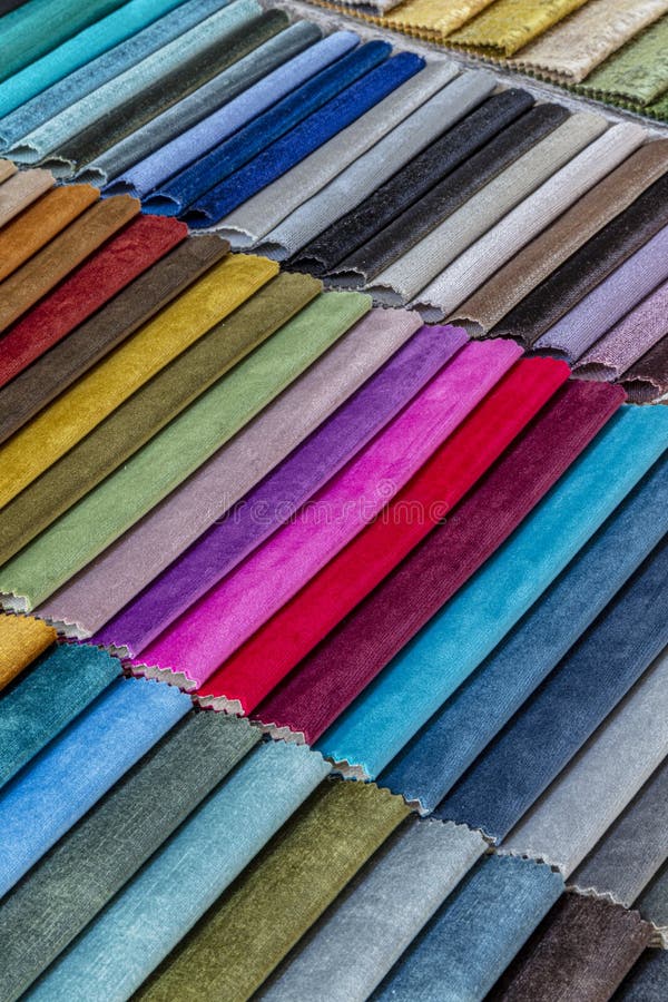 Fabric Sampler. Textile Samples Color Chart. Background Pantone Color ...